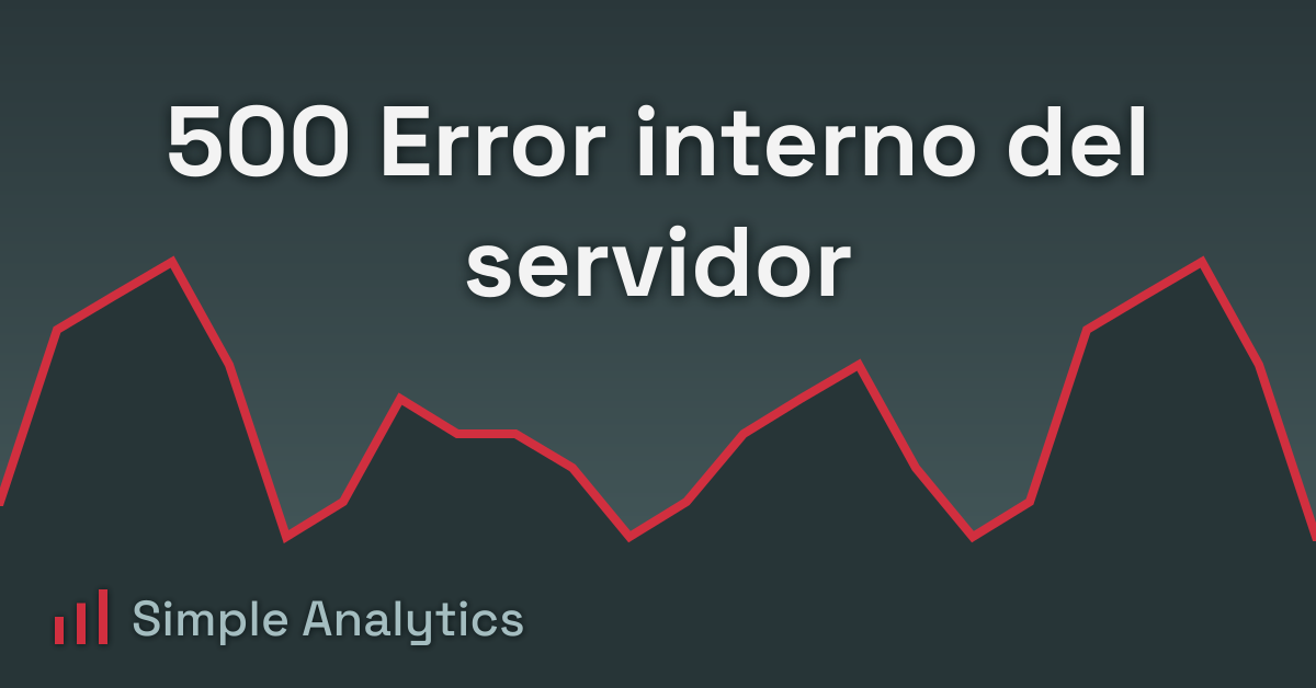 500 Error interno del servidor