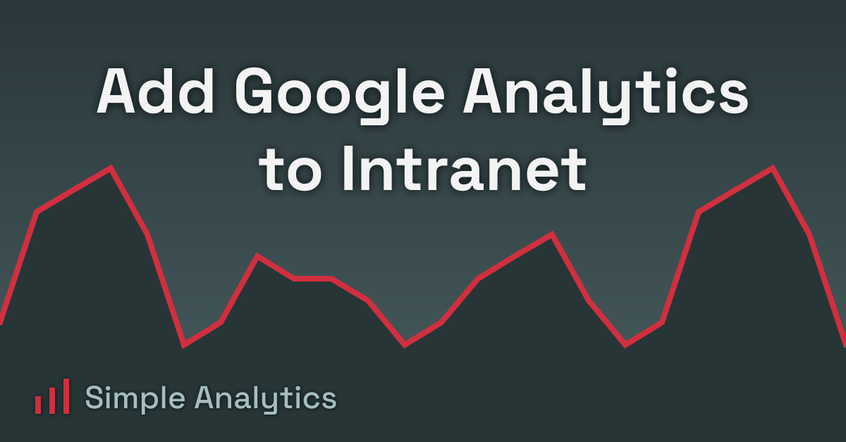 Add Google Analytics to Intranet