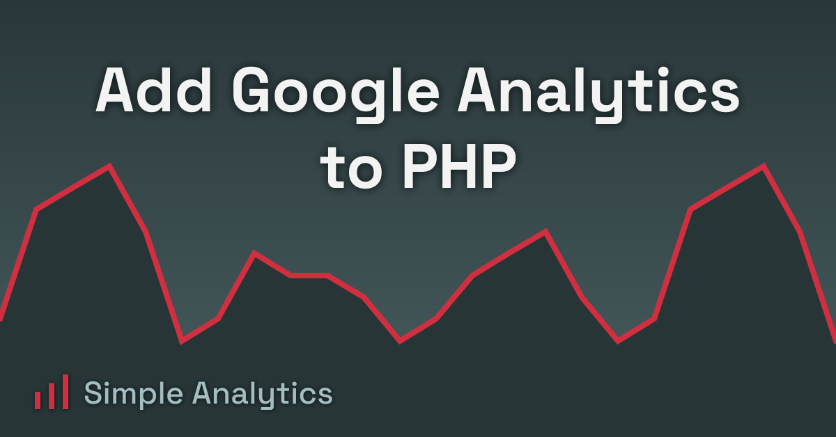 Add Google Analytics to PHP