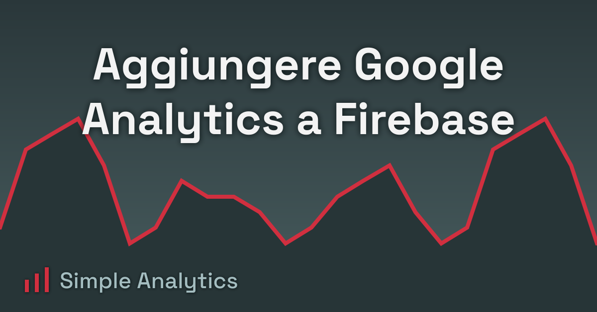 Aggiungere Google Analytics a Firebase