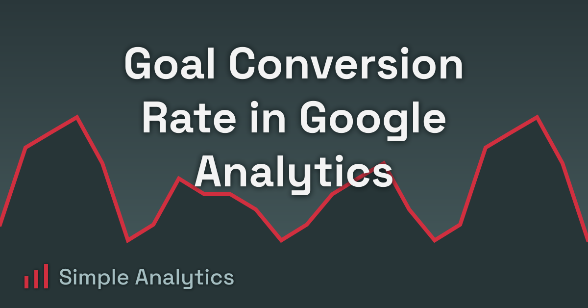 Goal Conversion Rate in Google Analytics