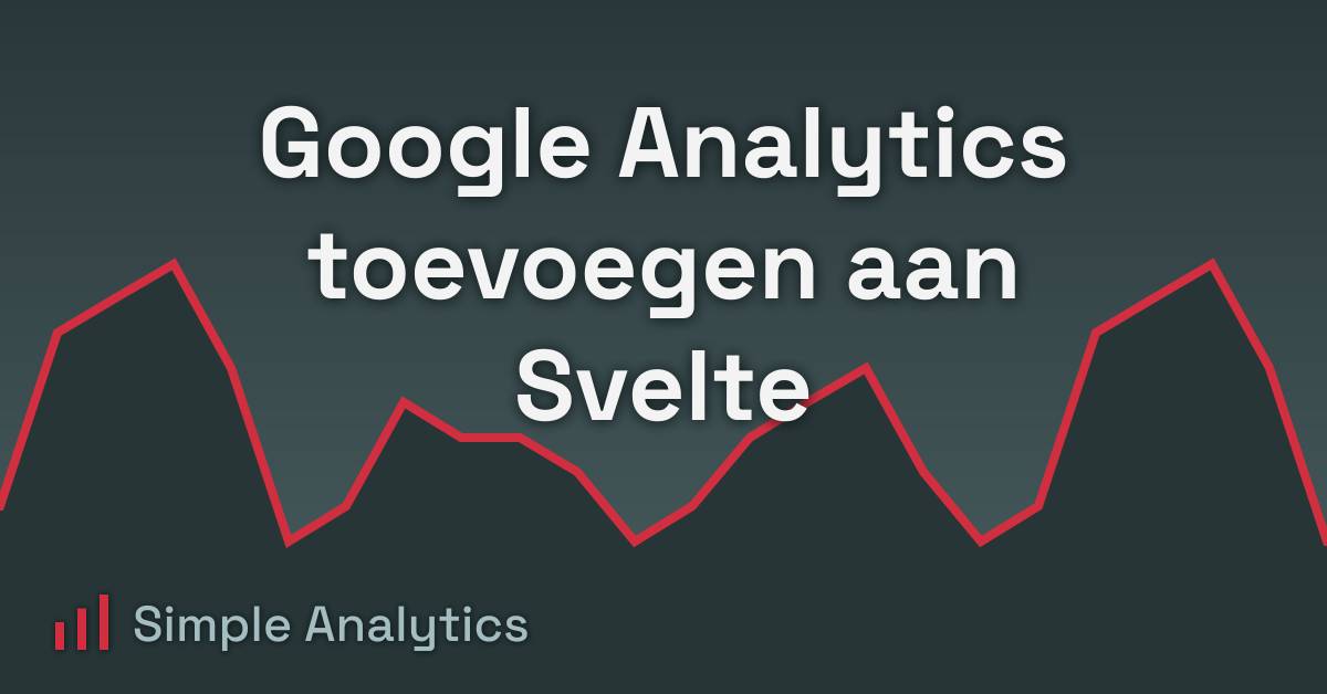 Google Analytics toevoegen aan Svelte