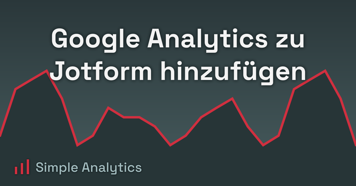 Google Analytics zu Jotform hinzufügen