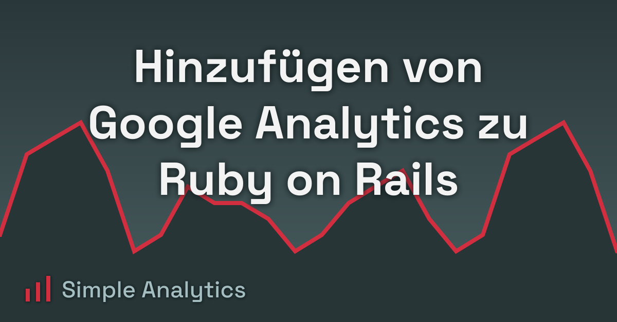 Hinzufügen von Google Analytics zu Ruby on Rails