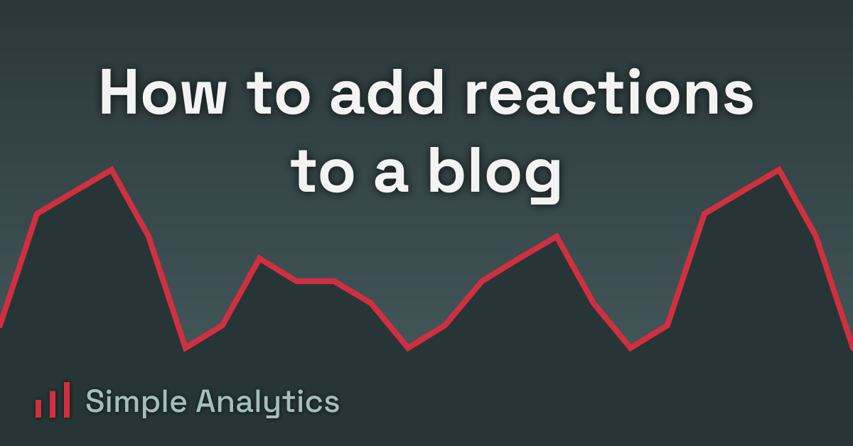 How to add reactions to a blog