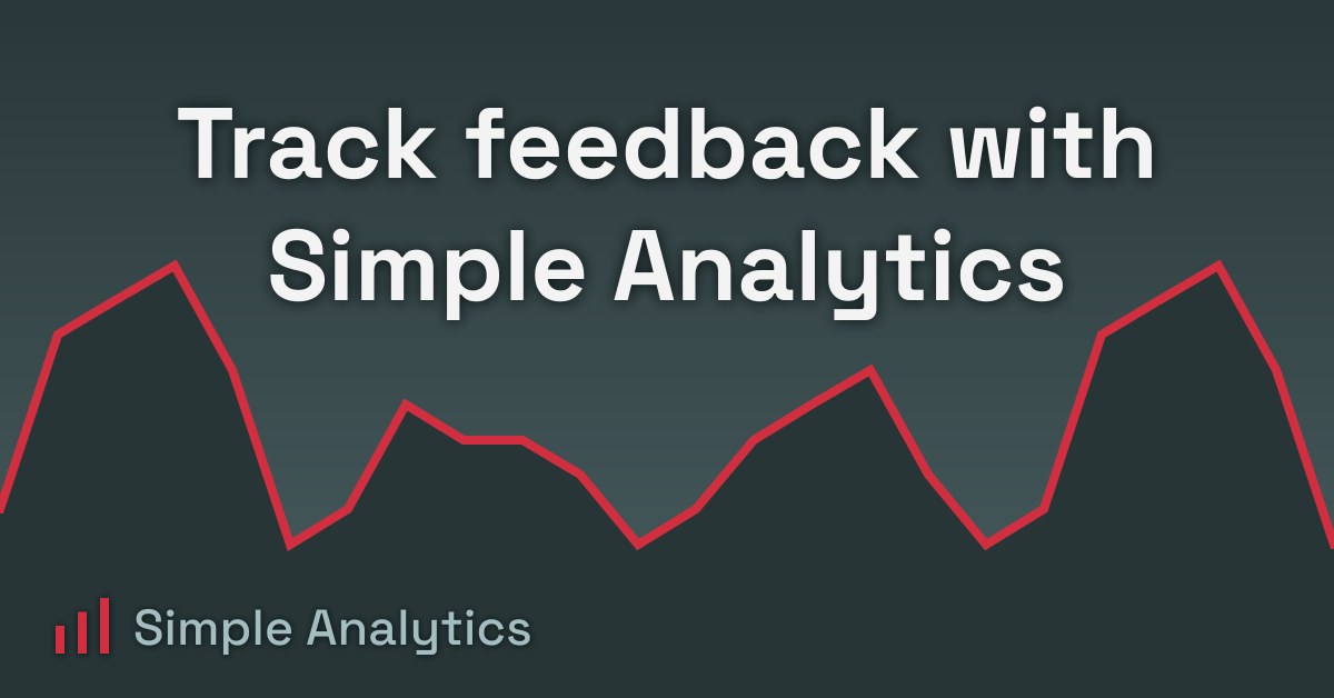 Track feedback with Simple Analytics